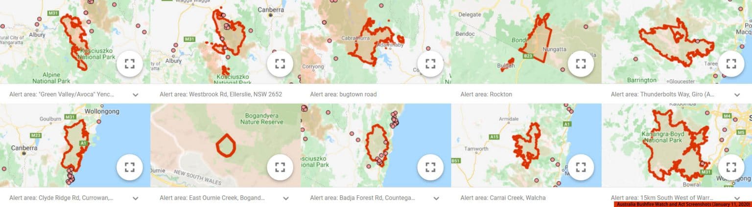Australia Bushfire Statistics, Charts and Details - My Chart Guide