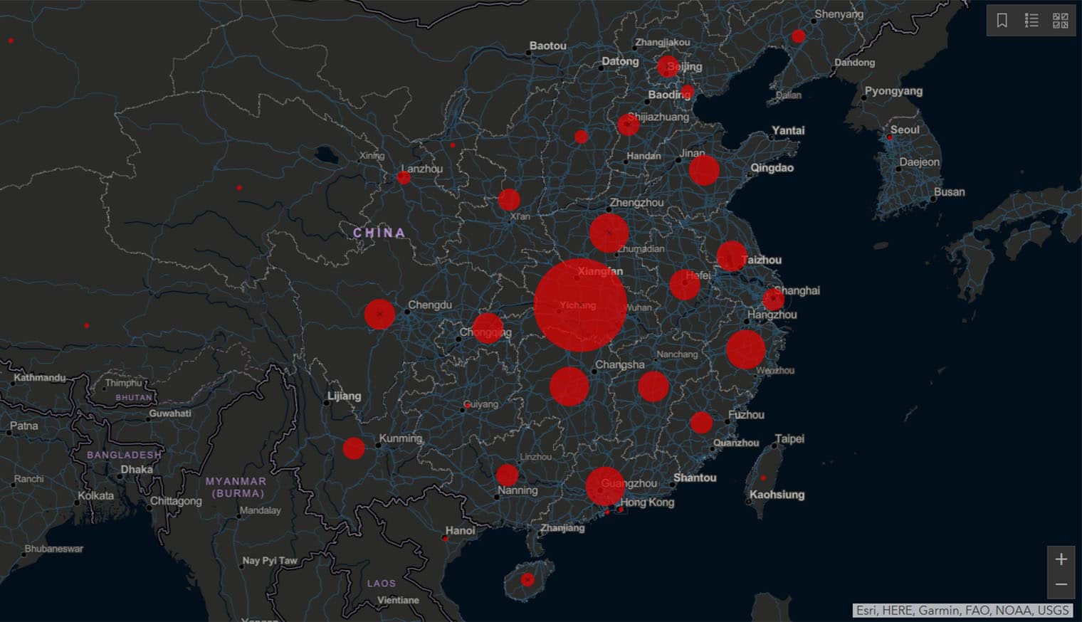 Coronavirus Spreading Maps, Charts and Statistics - My Chart Guide