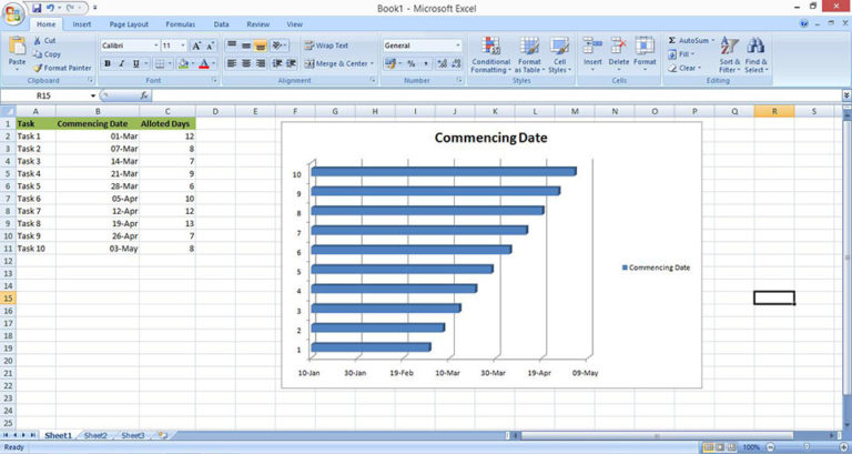 How to Create a Gantt Chart in Microsoft Excel (w/ Screenshots) - My ...