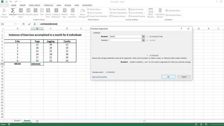 How To Add Error Bars in Excel? - My Chart Guide