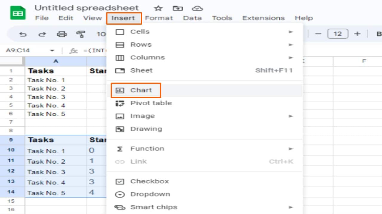 How to Create Customized and Interactive Gantt Charts in Google Sheets ...
